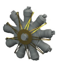 1/48 Aircraft- Sopwith Camel Gnome Engine for EDU (Photo-Etch & Resin ...