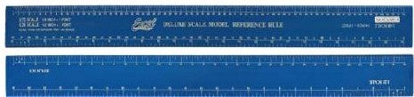 12" Aluminum 1/35, 1/24, 1/25 Scale Model Ruler – Winkie's Toys & Hobby